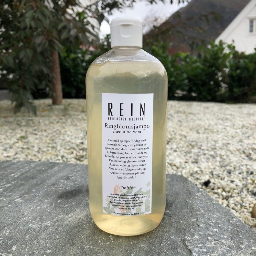 Ringblomsjampo med aloe vera – Rein hudpleie